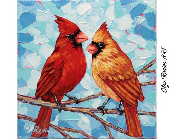 Male And Female Cardinal Birds