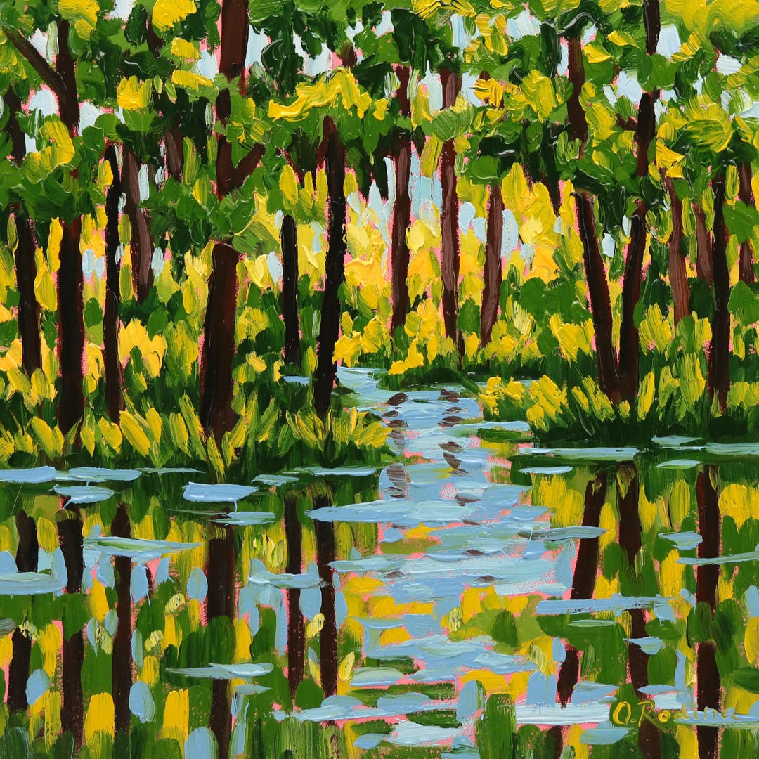 Swamp Oil Painting Original Louisiana Marsh Wall Art Bayou Artwork ...