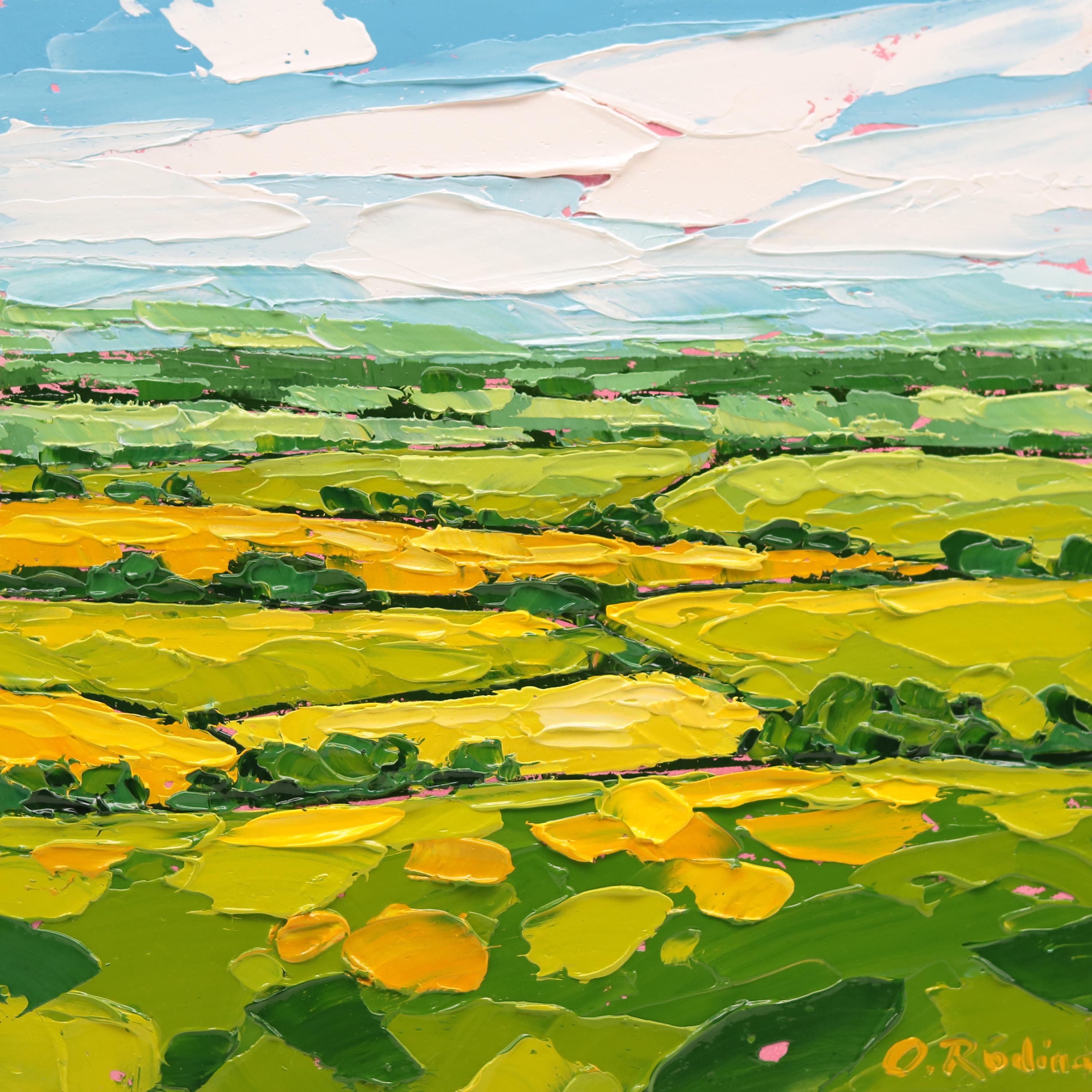 Midwest Landscape Oil Painting Original Impasto Countryside Wall Art ...