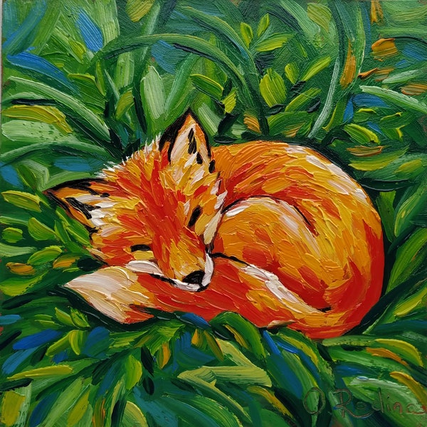 Fox Painting - Etsy