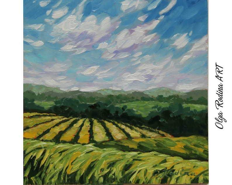 Original Landscape Oil Painting Cloud Midwest Landscapes Art - Etsy