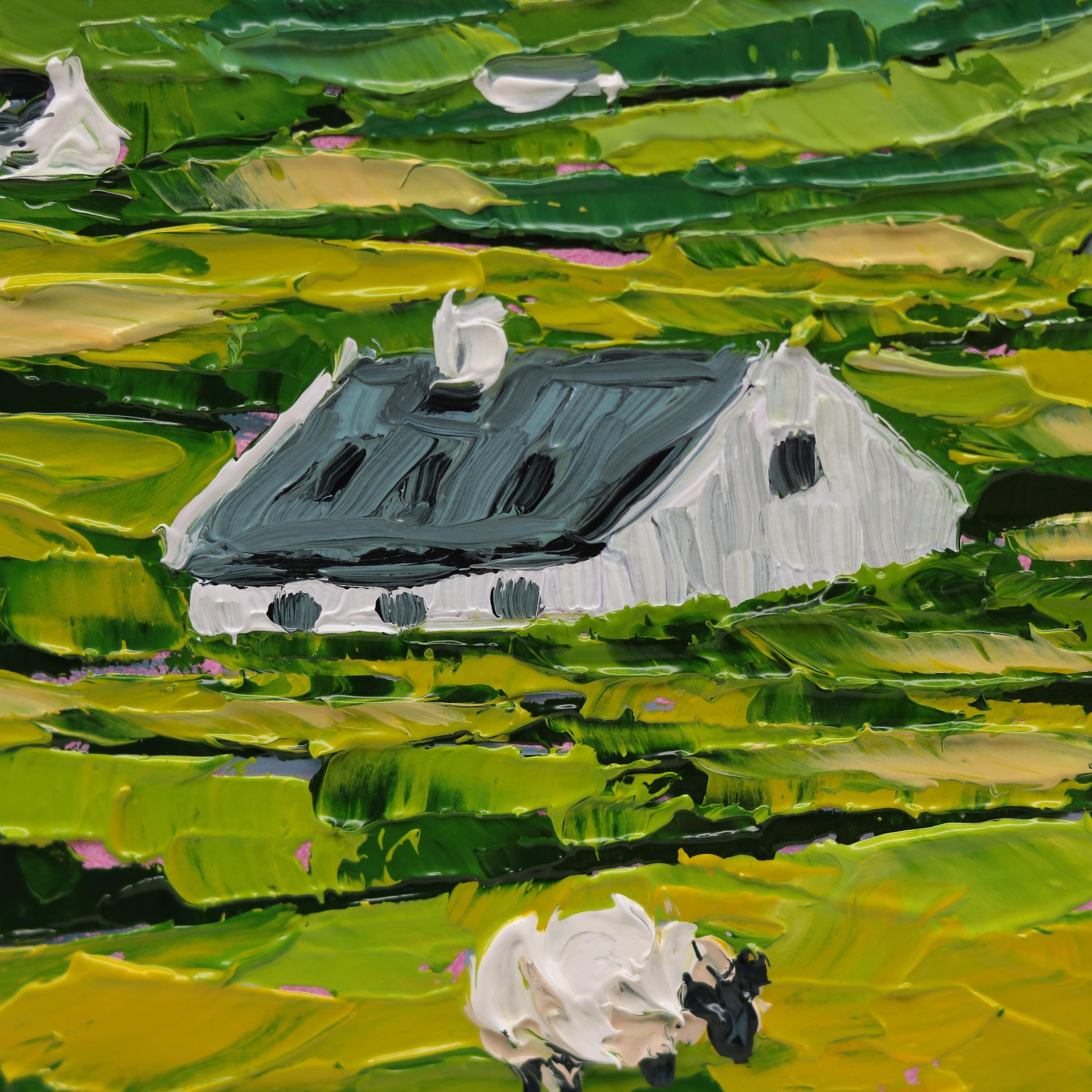Ireland Oil Painting Irish Countryside Original Art Abstract Landscape ...