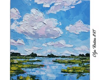 Marsh Original Oil Painting - Etsy