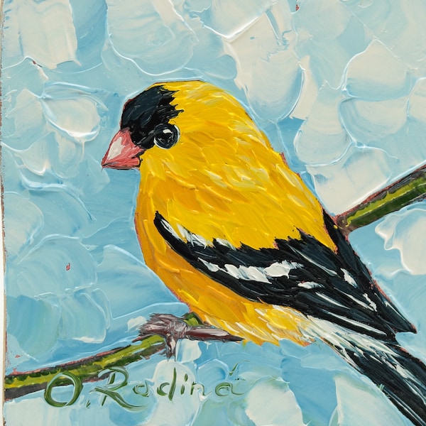 Goldfinch Painting - Etsy