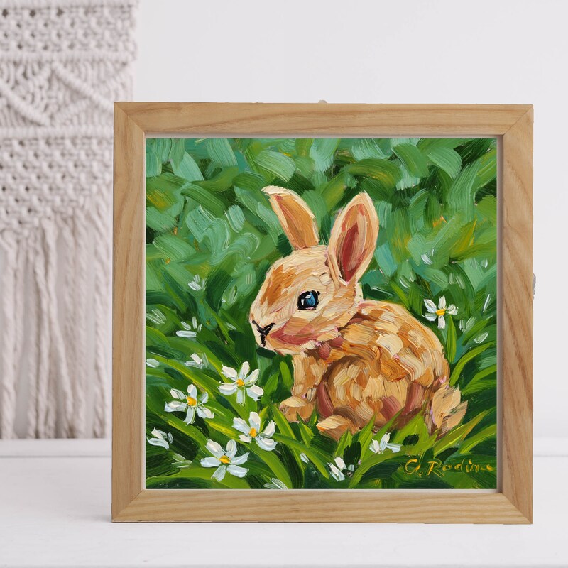 Rabbit Paintings - Etsy