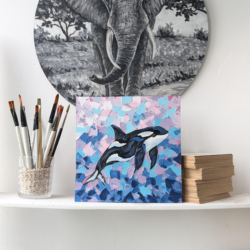 Killer Whale Art - Etsy