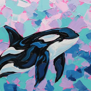 Orca Oil Painting - Killer Whale Art Original - Etsy