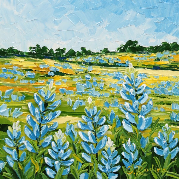 Bluebonnet Art - Etsy