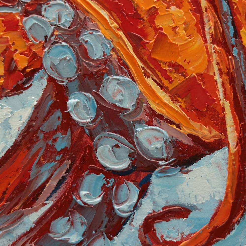 Octopus Oil Painting