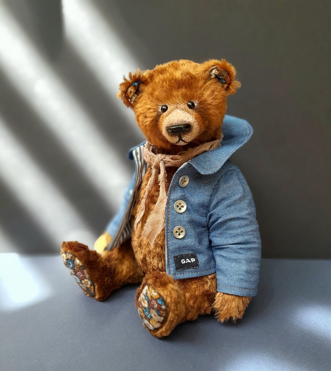 Collectible Handmade Teddy Bear, Exclusive Teddy Bear, Artist Bear ...