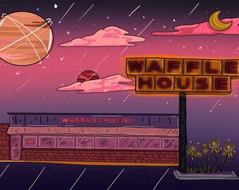 Waffle House Art - Etsy