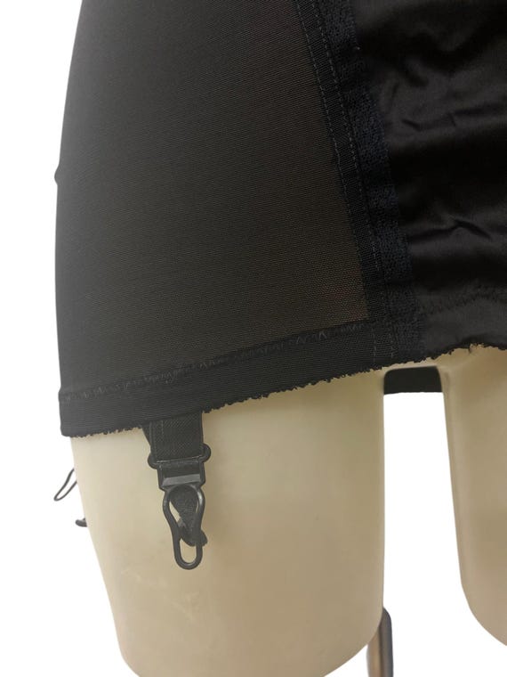 Classic Vintage Girdle with garter, Open Bottom in Bl… - Gem