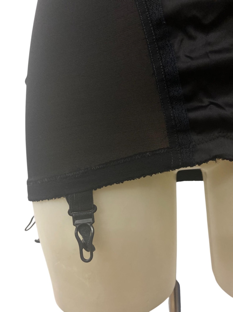 Classic Vintage Girdle With Garter, Open Bottom in Black, Pin up Look ...