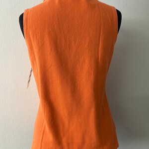 Orange Vintage Golf Shirt for Women | Cotton Top With Collar and Lace ...