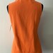 Orange Vintage Golf Shirt for Women | Cotton Top With Collar and Lace ...