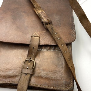 Rugged Vintage Leather Shoulder Bag for School Heavy Duty Messenger Bag ...