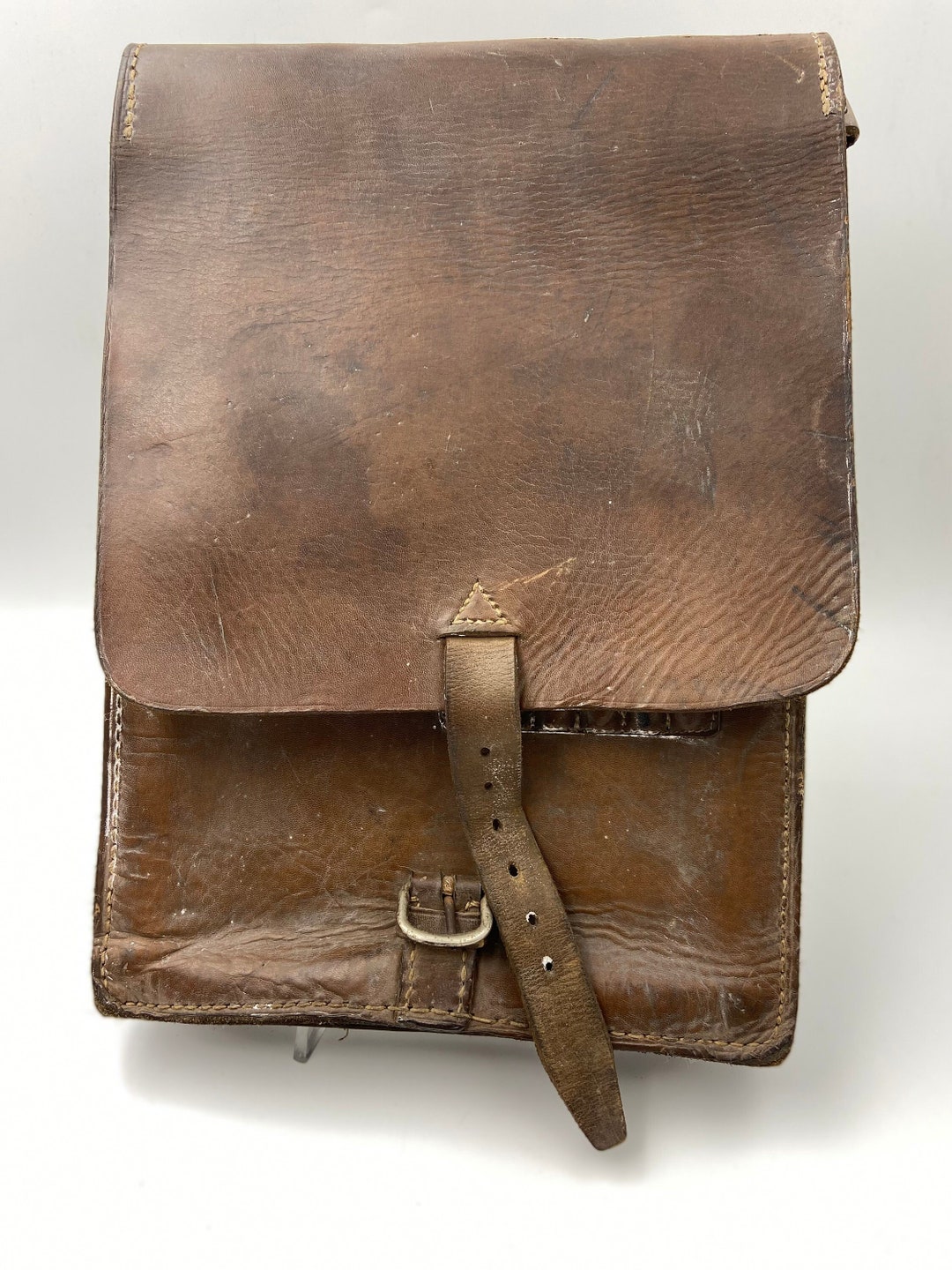 Rugged Vintage Leather Shoulder Bag for School Heavy Duty Messenger Bag ...