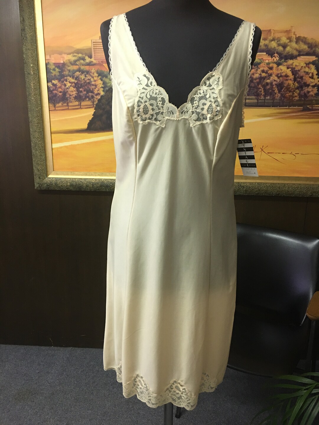 Women's Vintage Beige Full Slip | Ideal Undergarment for Any Outfit ...