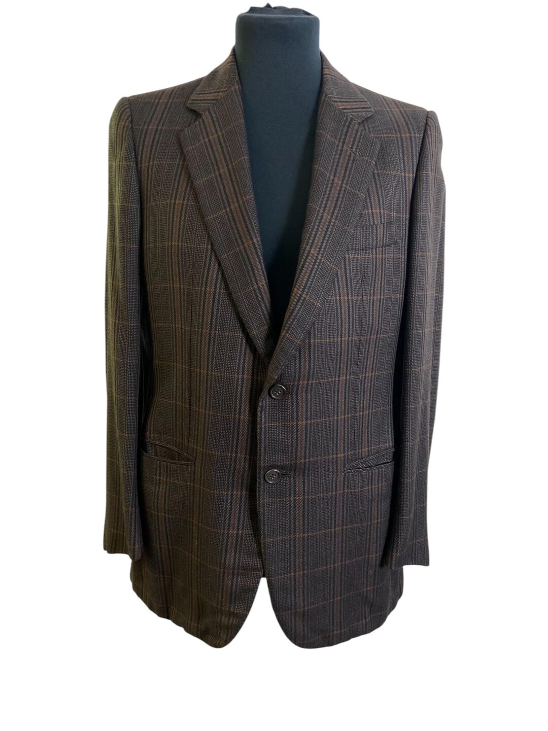 Vintage Men's Cashmere Blazer by Benson Bologna | Plaid Jacket | EU 48 ...