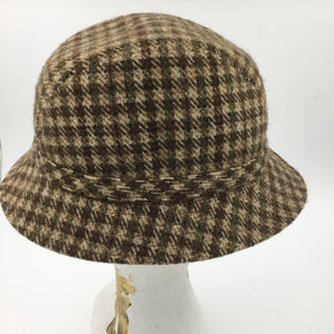 French Made Wool Bucket Hat | Vintage Country Style Walking Cap | Tweed ...