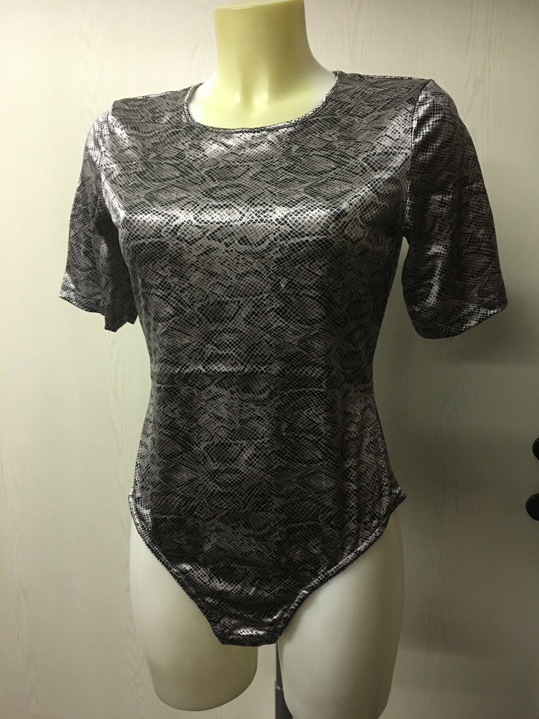 Vintage Animal Print Women's Bodysuit | Short Sleeved Rave Leotard ...