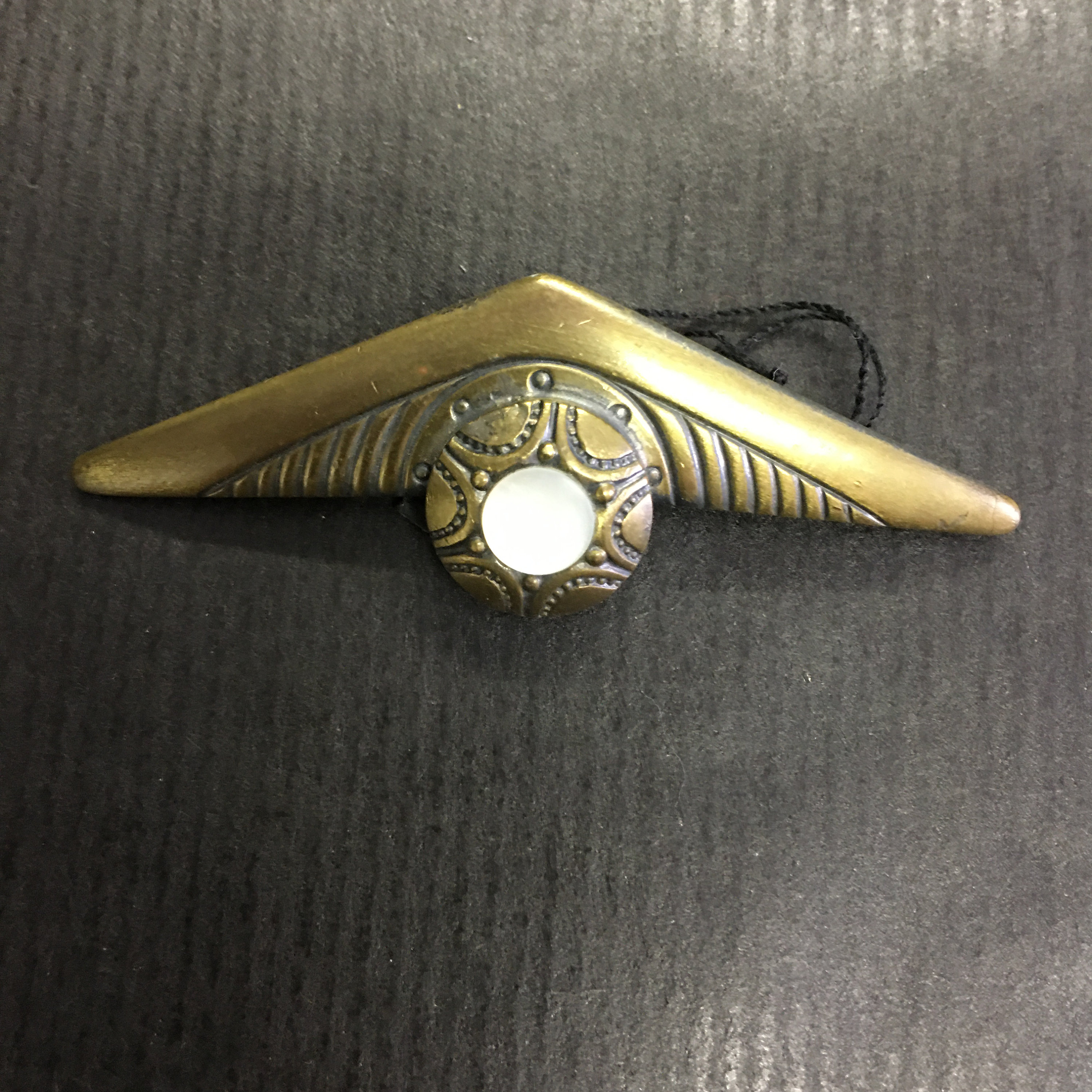 Vintage Collar Clip | Embellished Collar Clip | Brass Hued Collar Clip ...