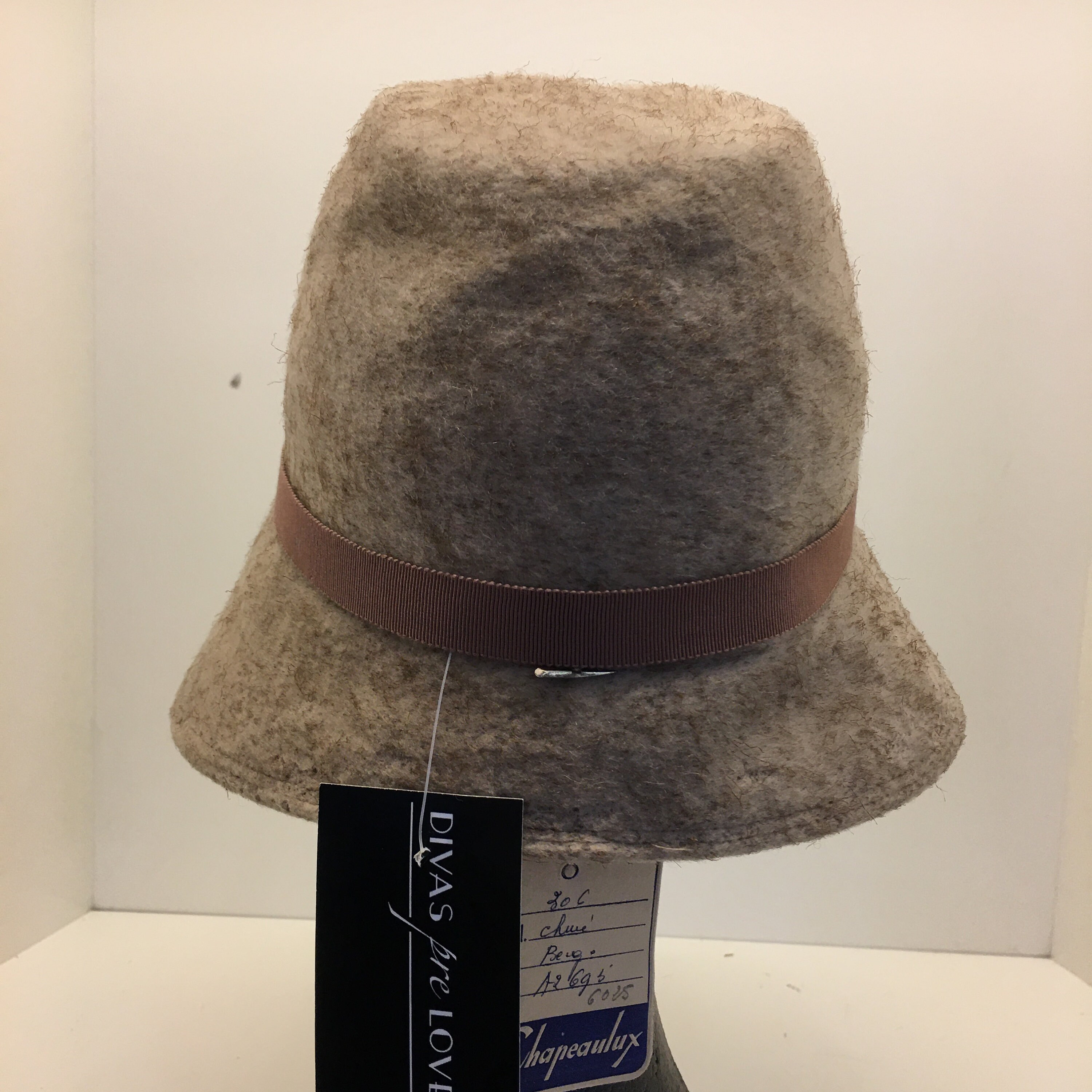 Stylish Vintage 70's Beige Wool Felted Hat | Cloche Hat for Women by ...