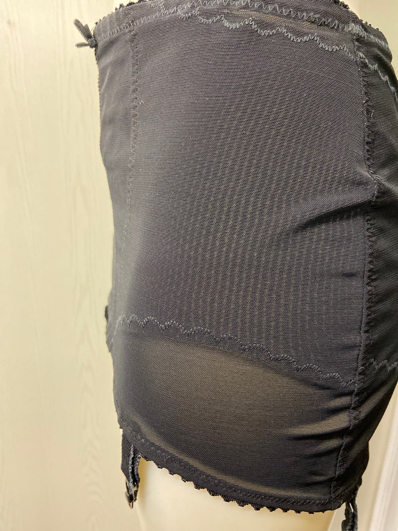 Vintage Girdle Old Fashioned Girdle Open Bottom Girdle Black Girdle ...