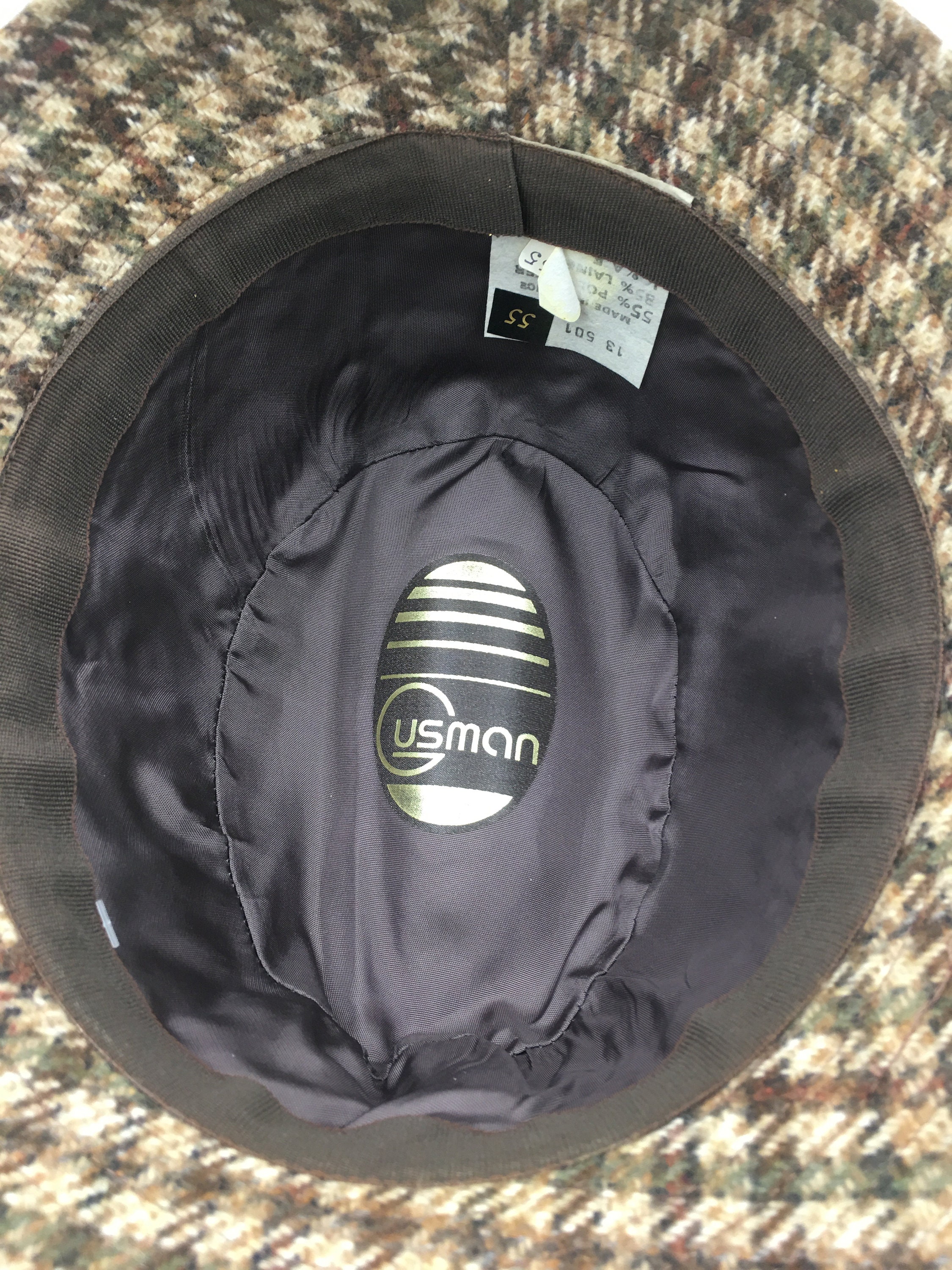 French Made Wool Bucket Hat | Vintage Country Style Walking Cap | Tweed ...