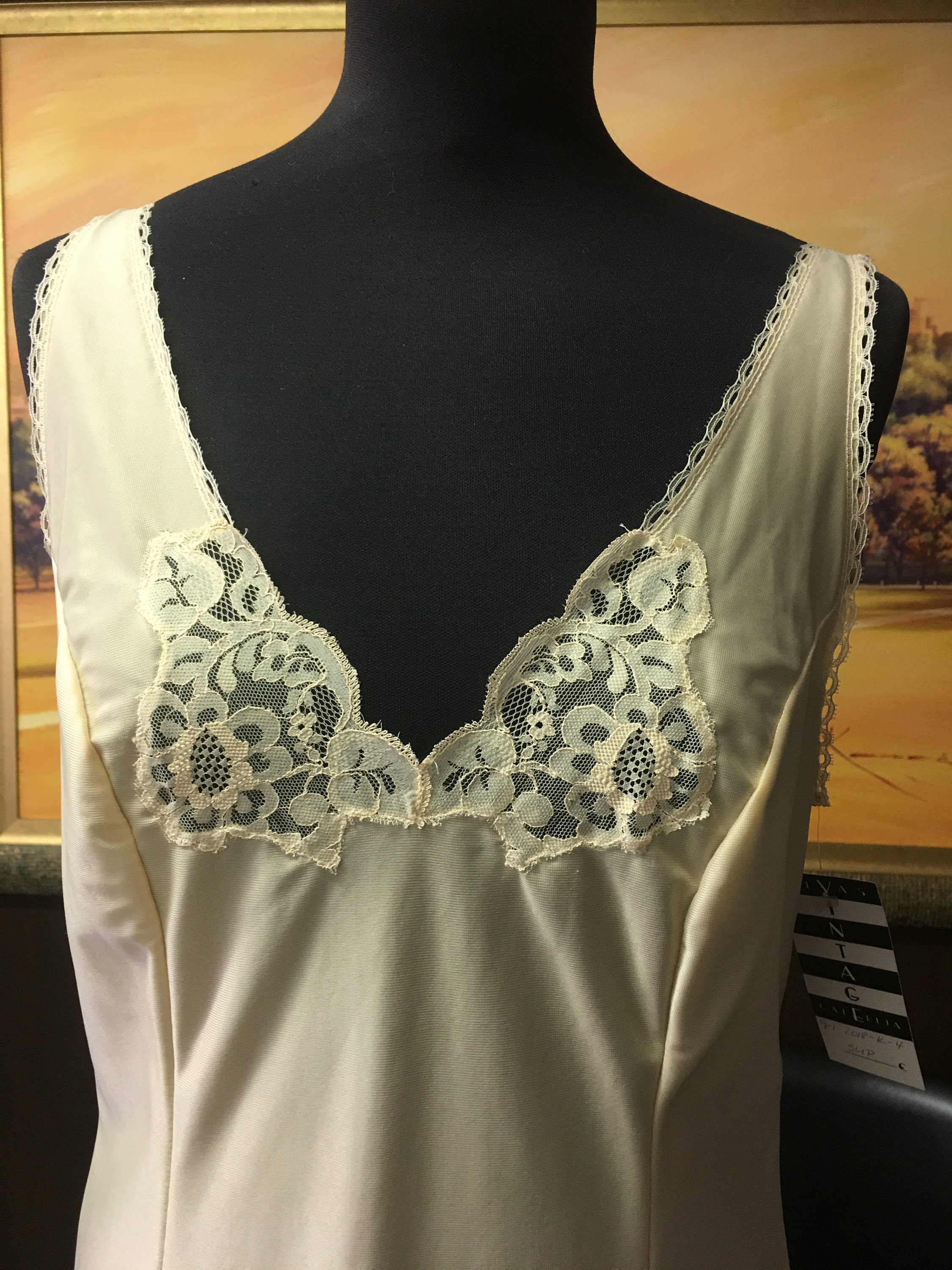 Women's Vintage Beige Full Slip | Ideal Undergarment for Any Outfit ...