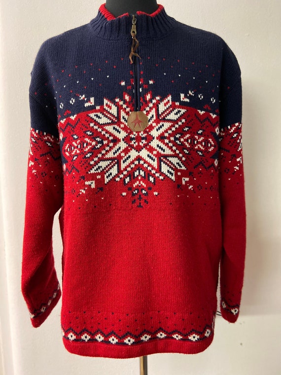 Vintage Ski Sweater Men Wool Ski Sweater Ski Sweater by - Etsy