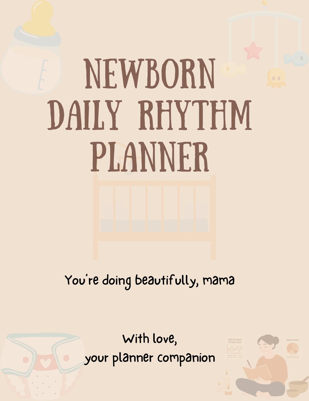 Newborn Daily Rhythm Planner, New Mom Tracker (5 Pages PDF) - Etsy