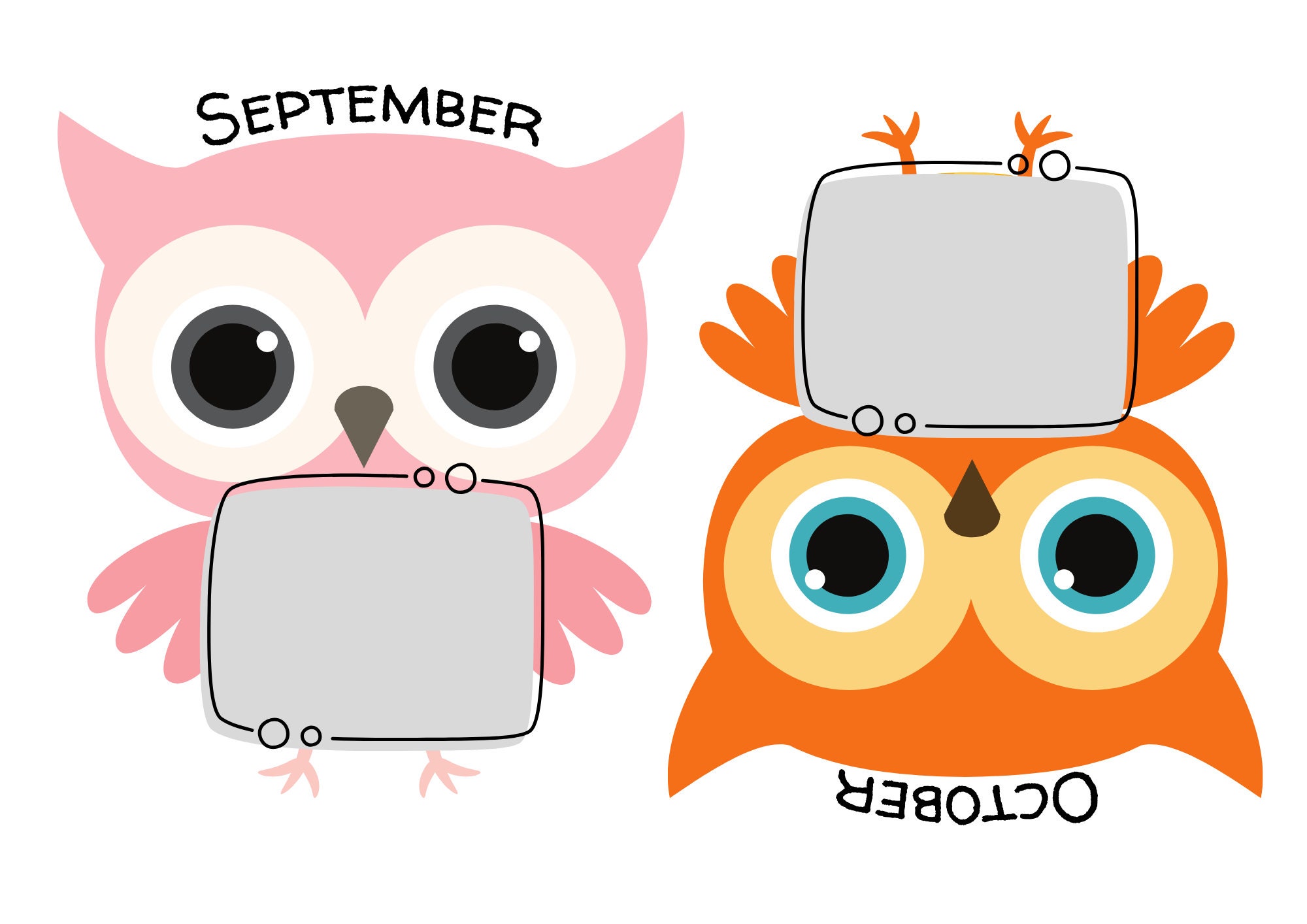 Cute Owl Birthday Display PDF/PPTX - Etsy