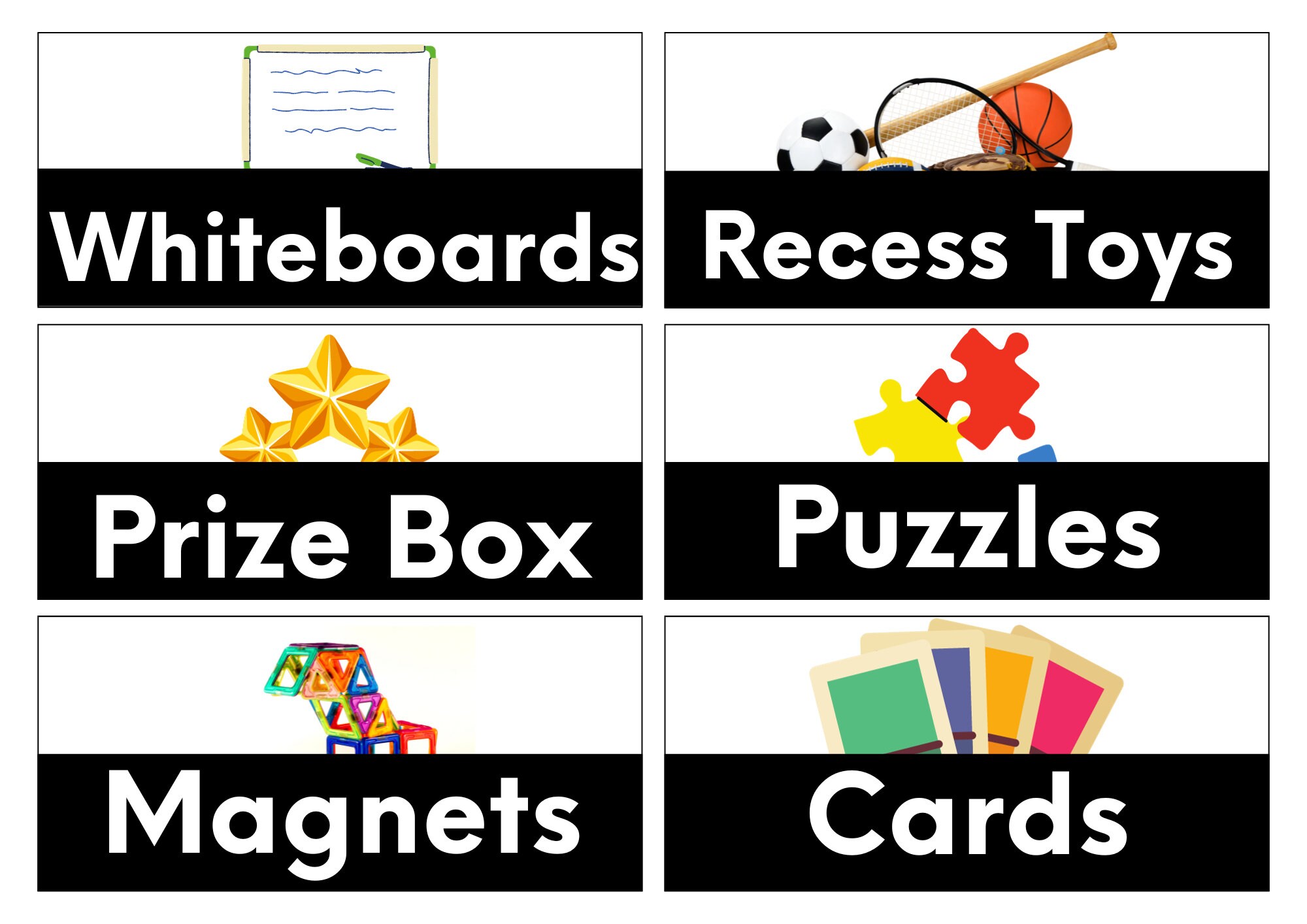 Classroom Bin Labels PDF/PPTX - Etsy