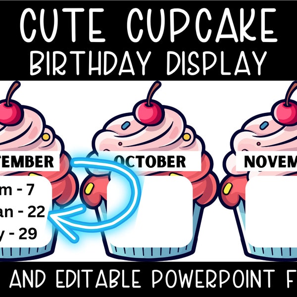Cupcake Display Birthday Classroom - Etsy