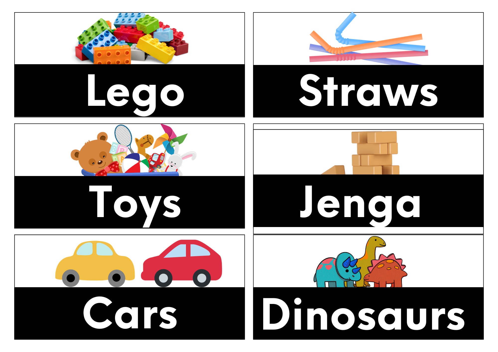 Classroom Bin Labels - PDF/PPTX - Etsy