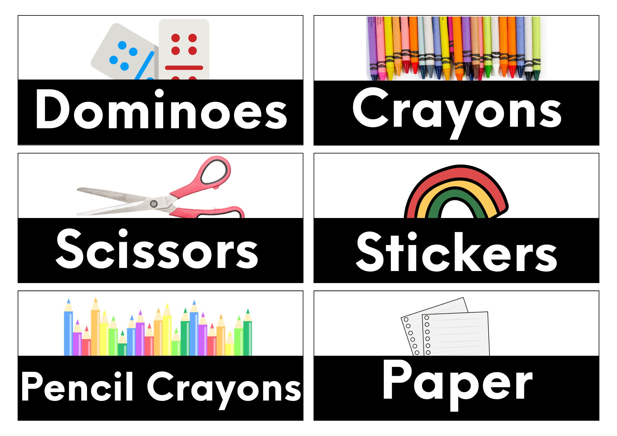 Classroom Bin Labels PDF/PPTX - Etsy