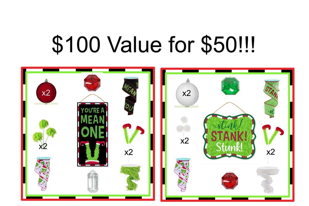 Green Monster Accessories Kits • Two Kits Available • Christmas - Etsy