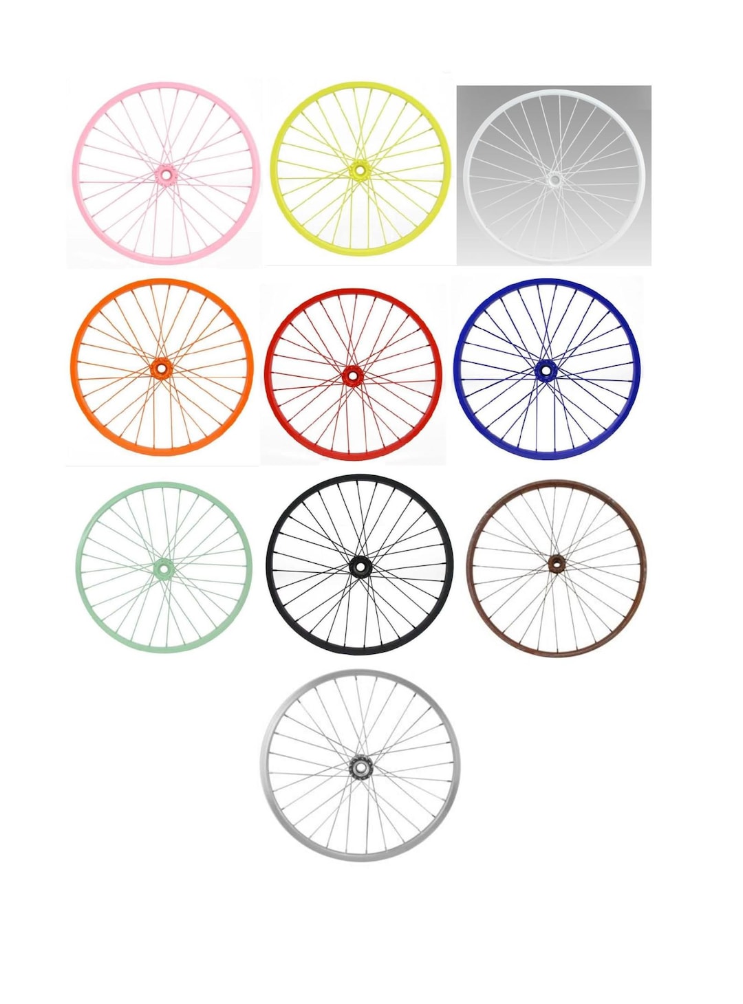 16.5" Decorative Bicycle Wheel - Various Colors - Etsy