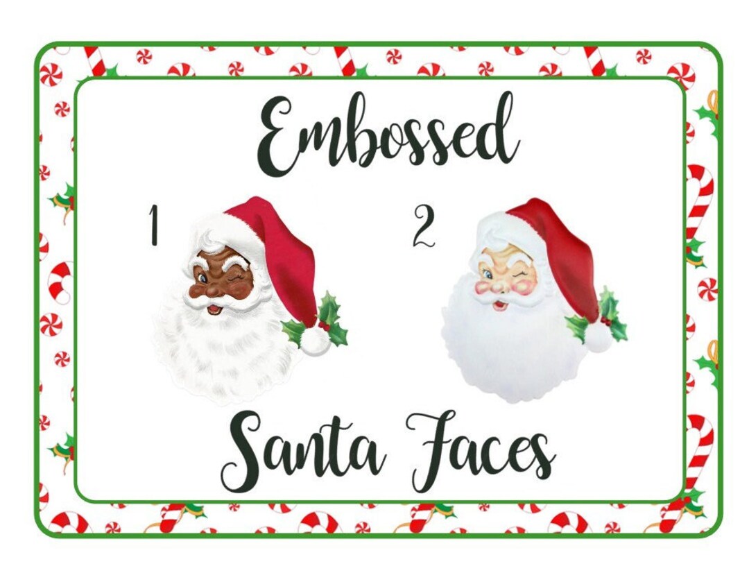 Pre-made Metal-embossed Santa Face Sign - Etsy