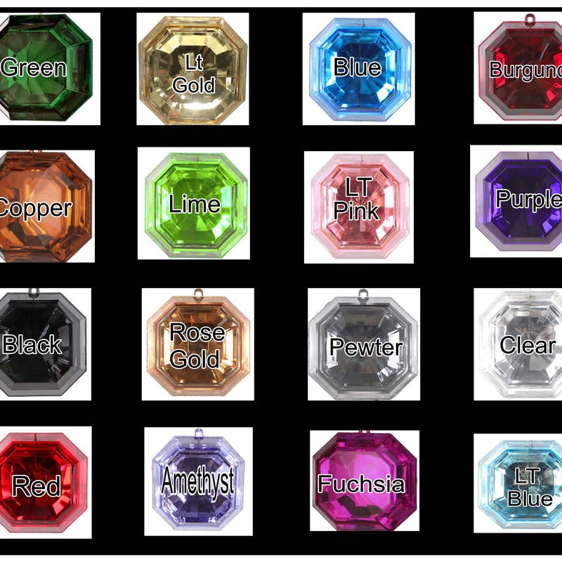 Burgundy Acrylic Gems - Etsy