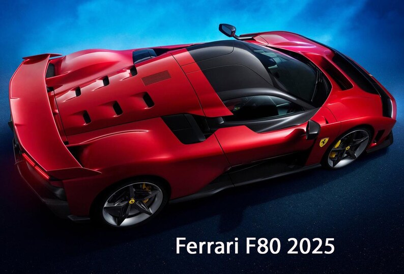 Ferrari Car Poster, Sports Car Wall Art, Gift for Car Lovers - Etsy