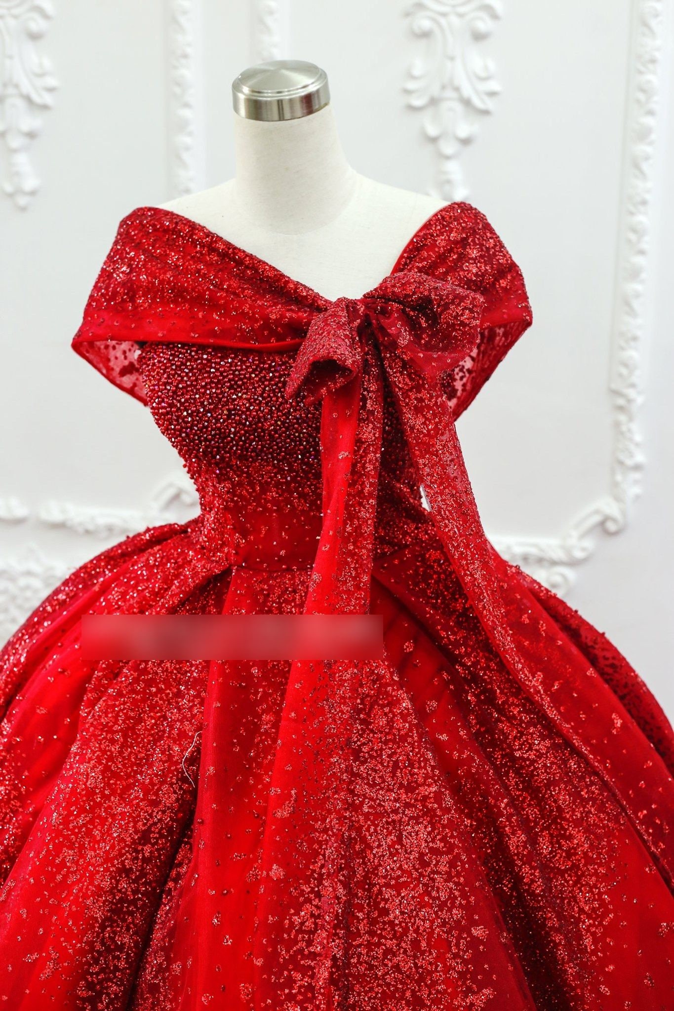 Gorgeous off the Shoulder Red Princess Wedding Dress Made to - Etsy