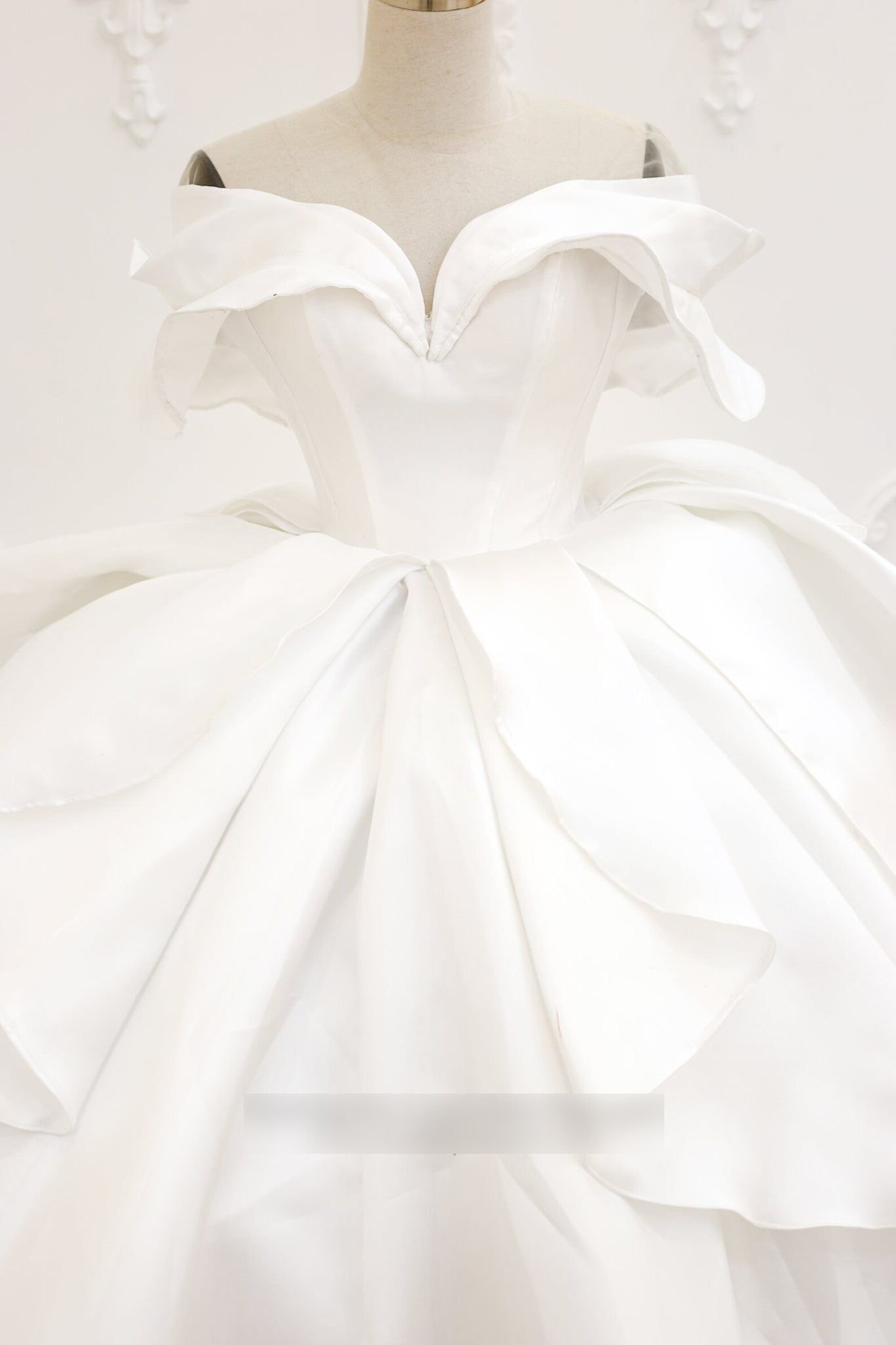 Gorgeous off the Shoulder Red Satin Princess Wedding Dress - Etsy