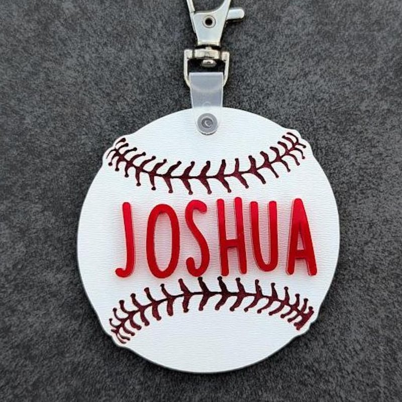 Baseball Bag Tag - Etsy