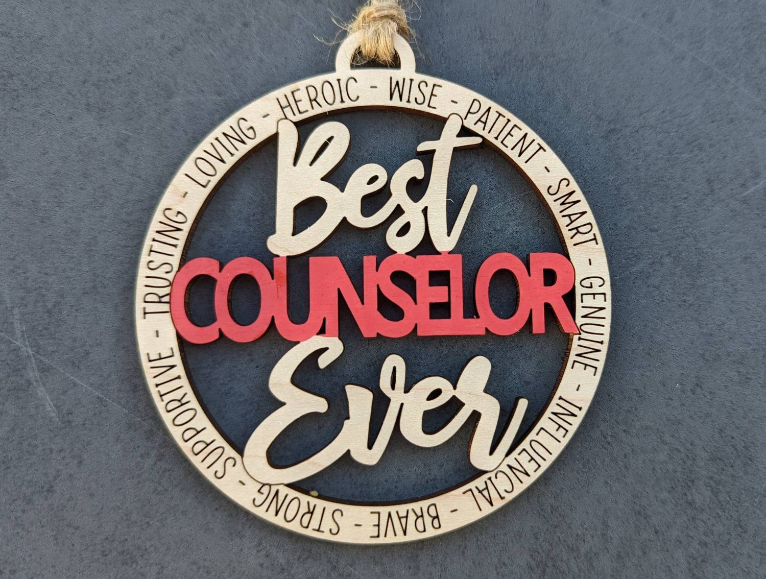 Counselor Appreciation Gift Best Counselor Ever Ornament - Etsy