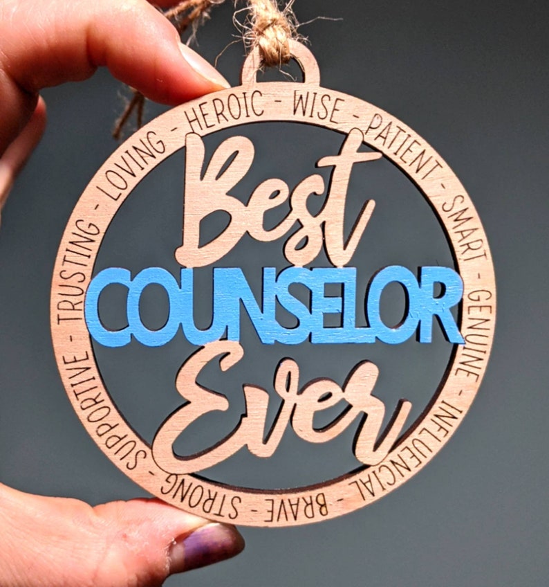 Counselor Appreciation Gift Best Counselor Ever Ornament - Etsy