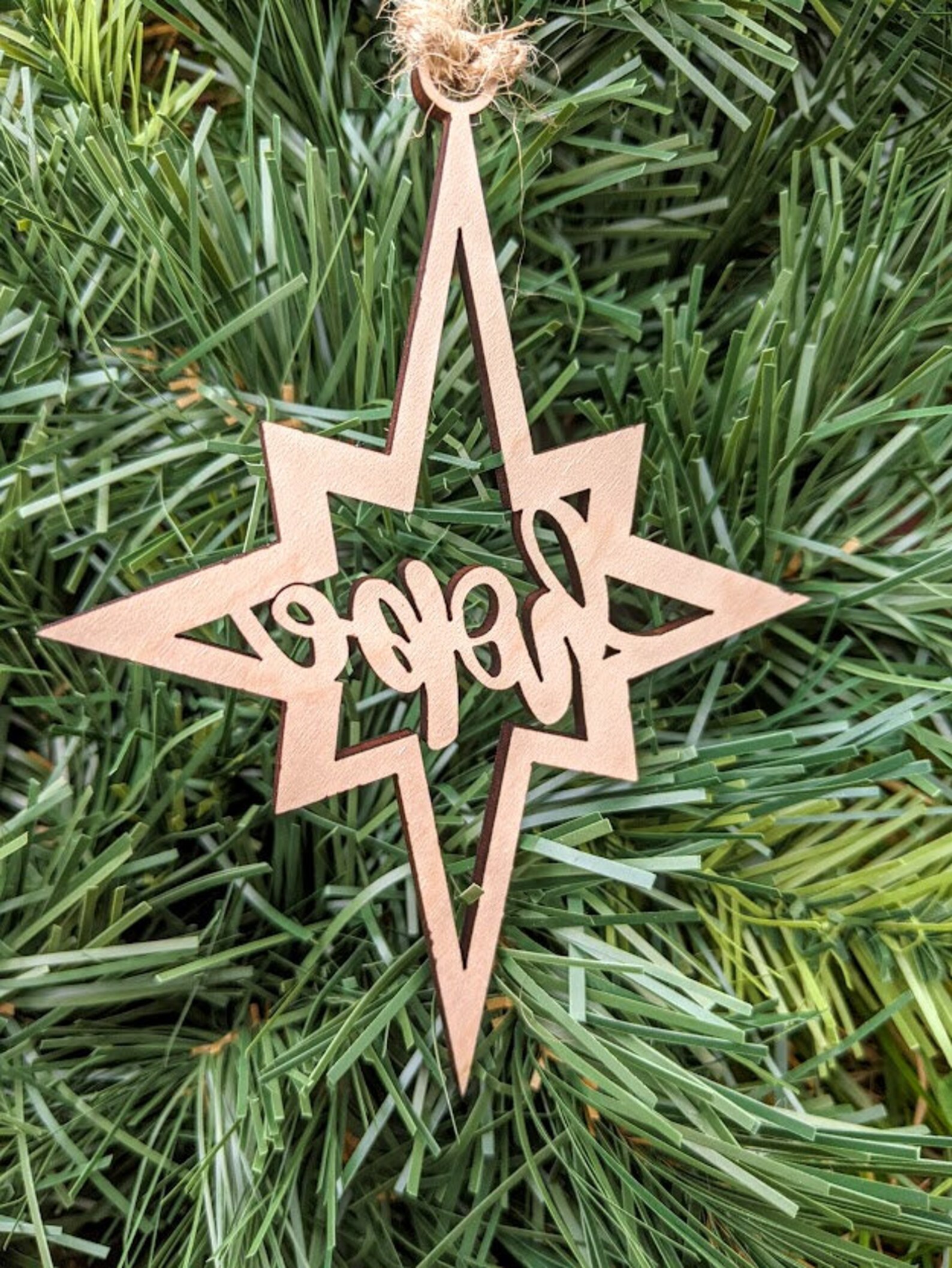 Wooden Star Ornament, LDS Primary Gift, Hope Ornament, Rustic Star ...