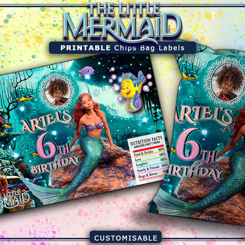 Custom Mermaid Bag Labels - Etsy