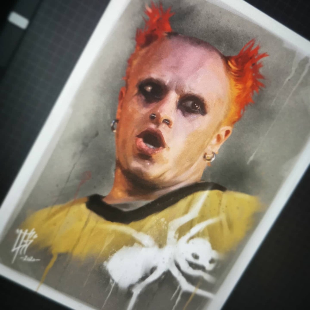 A4 Keith Flint Portrait **limited Edition ** Fire Starter Prodigy Art ...